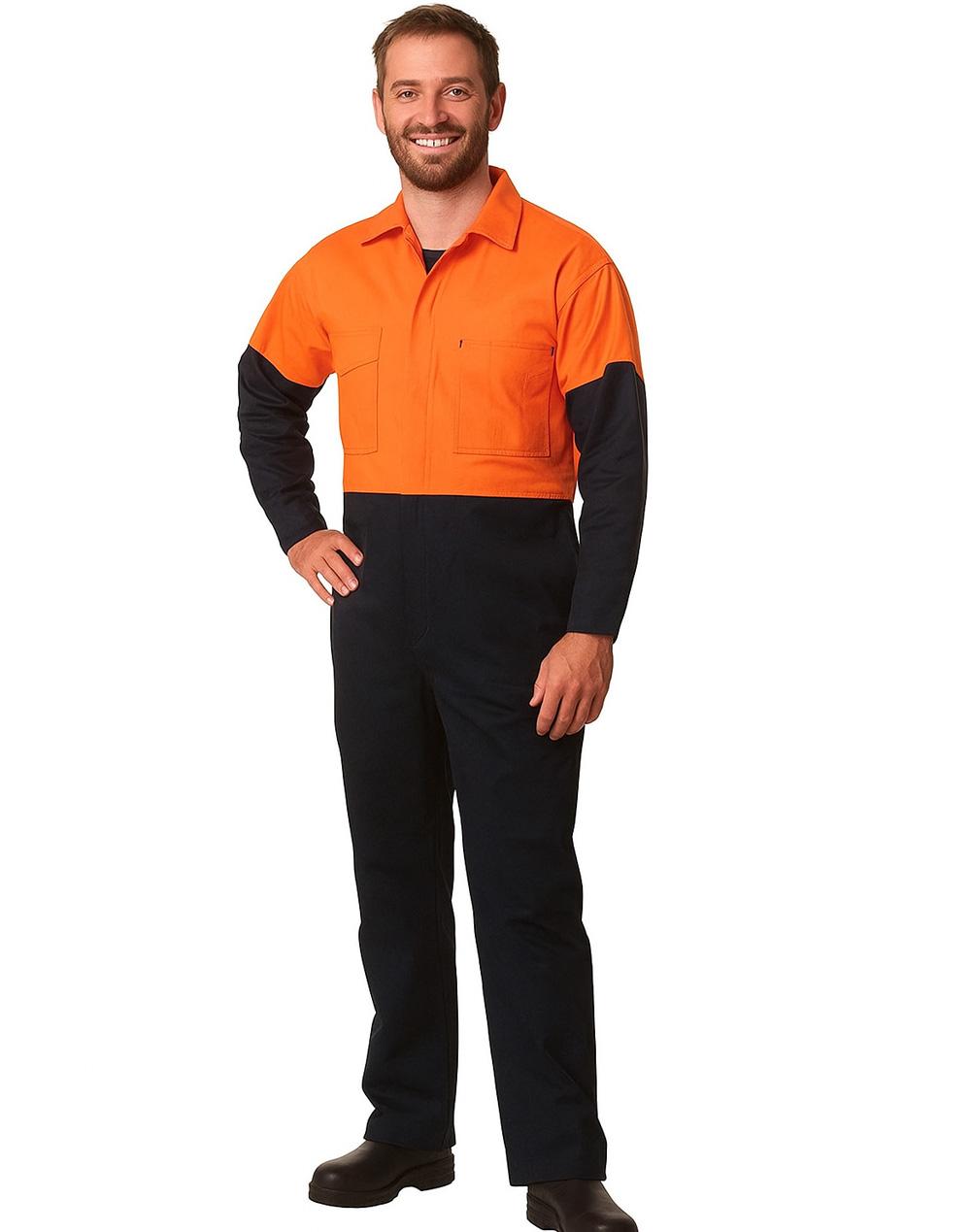 SW207 MEN'S TWO TONE COVERALL