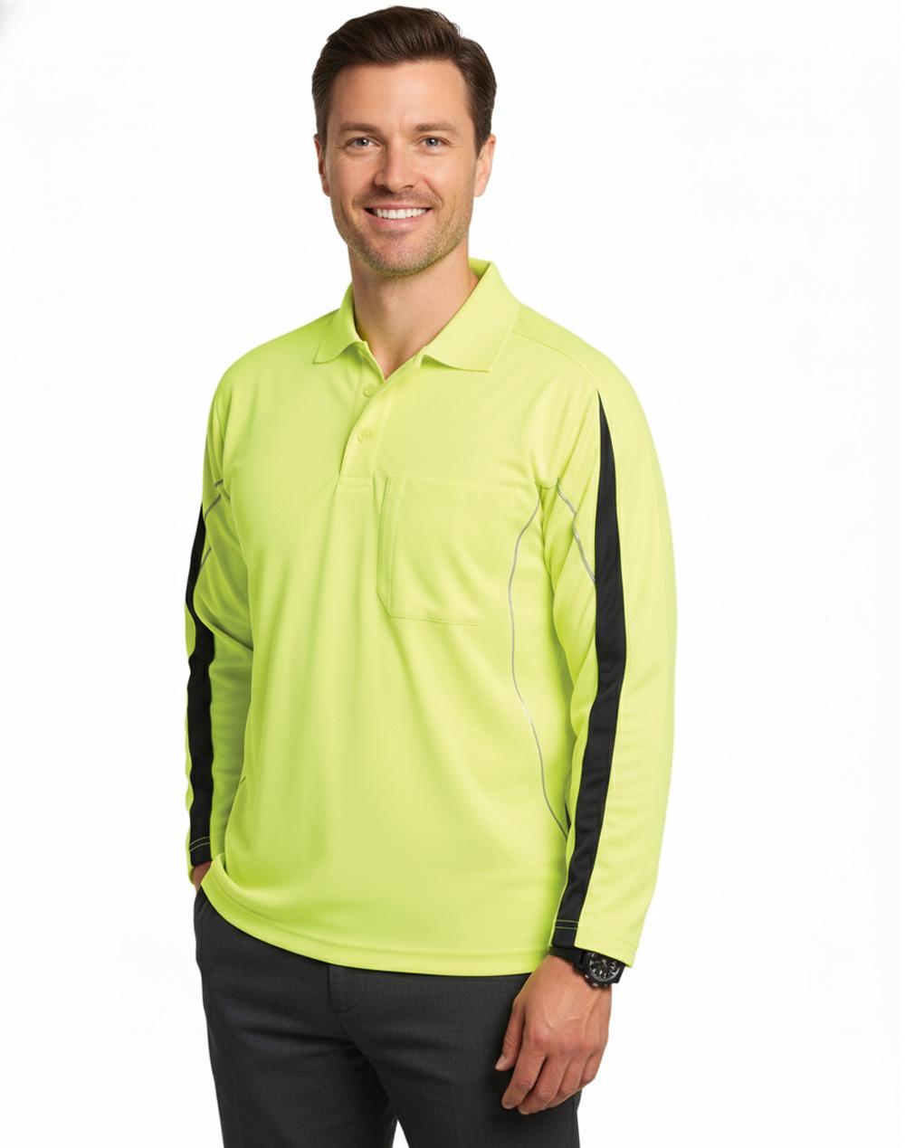 SW33A HI-VIS LEGEND LONG SLEEVE POLO Men's