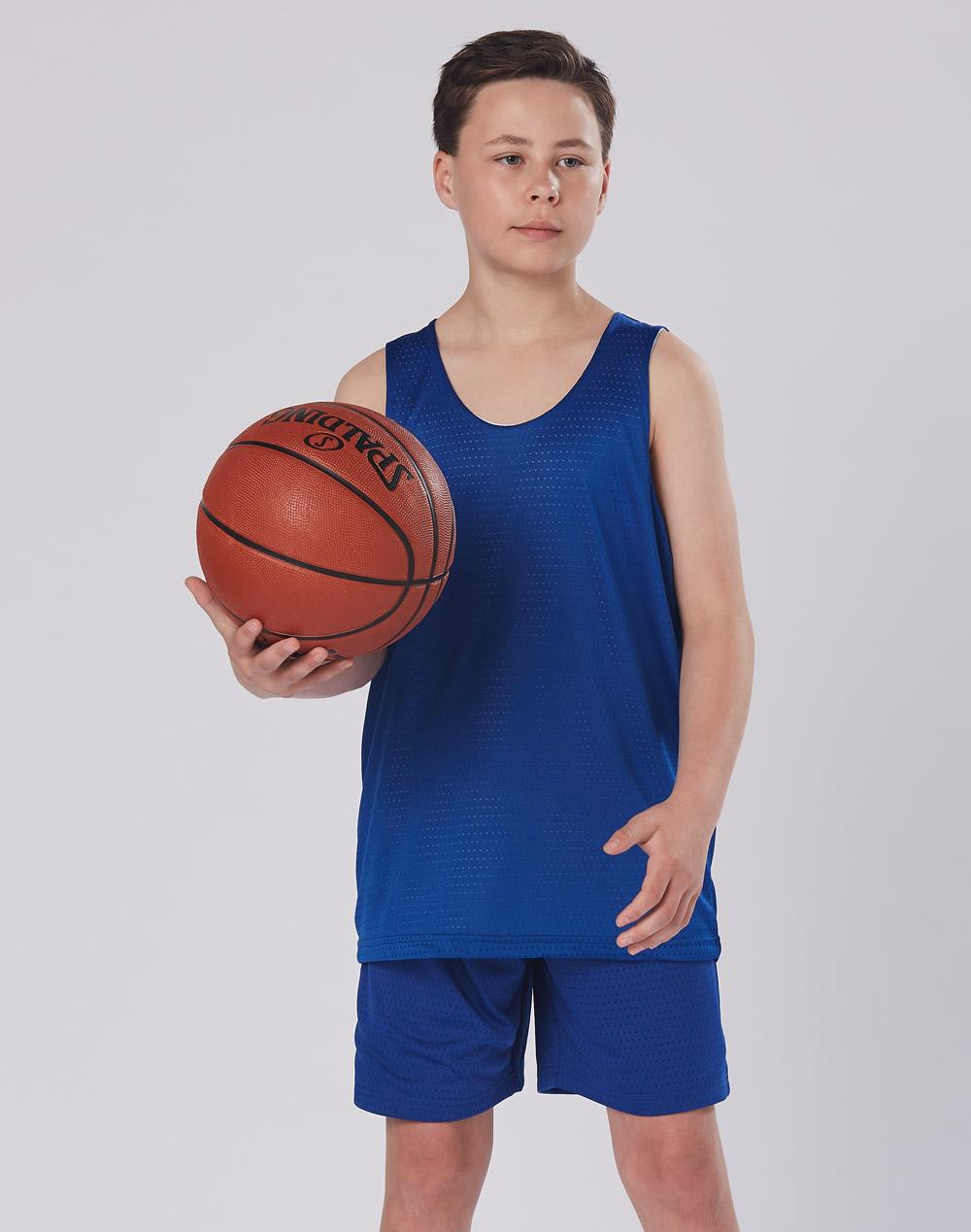 TS81K KIDS REVERSABLE BASKETBALL SINGLET
